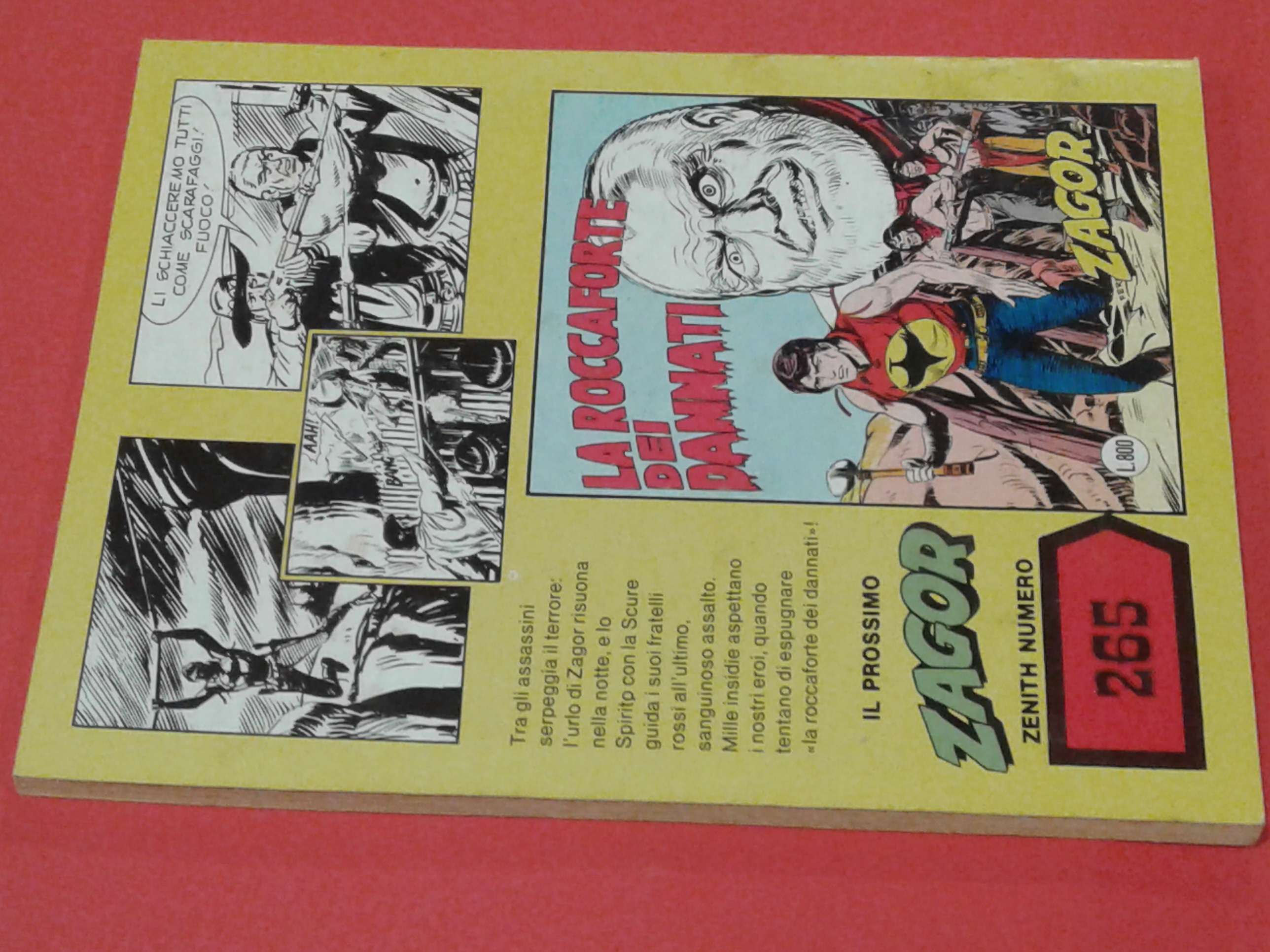 ZAGOR- ZENITH GIGANTE- ORIGINALE- N° 264 b- la miniera insanguinata ...