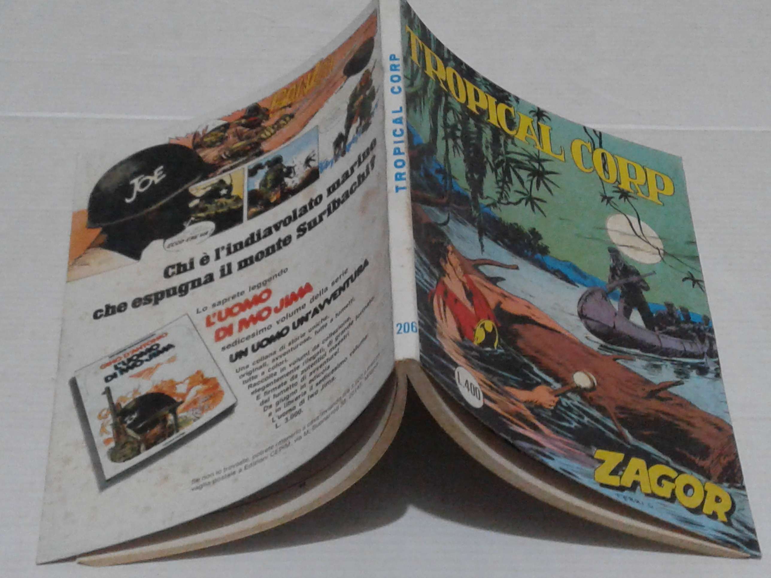 ZAGOR- ZENITH GIGANTE- ORIGINALE- N° 206 b- tropical corp- BONELLI ...