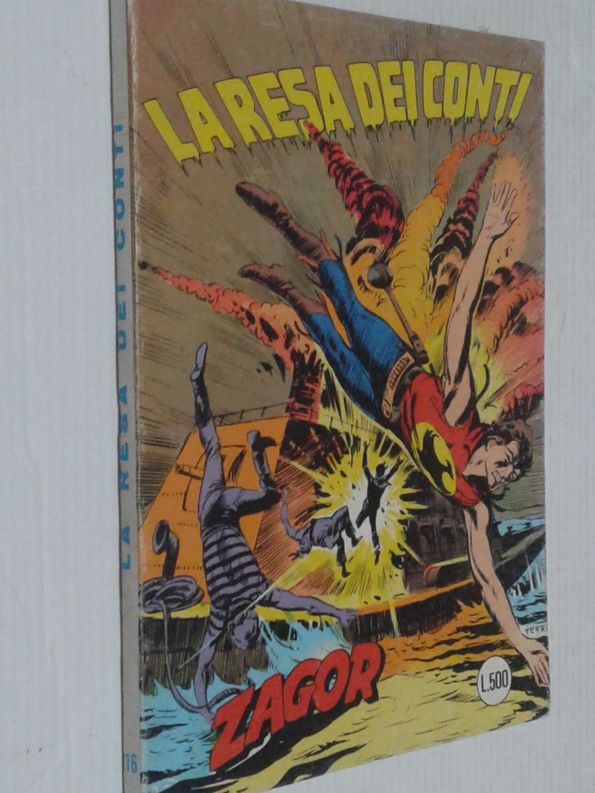 ZAGOR- ZENITH GIGANTE- ORIGINALE- N° 216 b- la resa dei conti- BONELLI ...