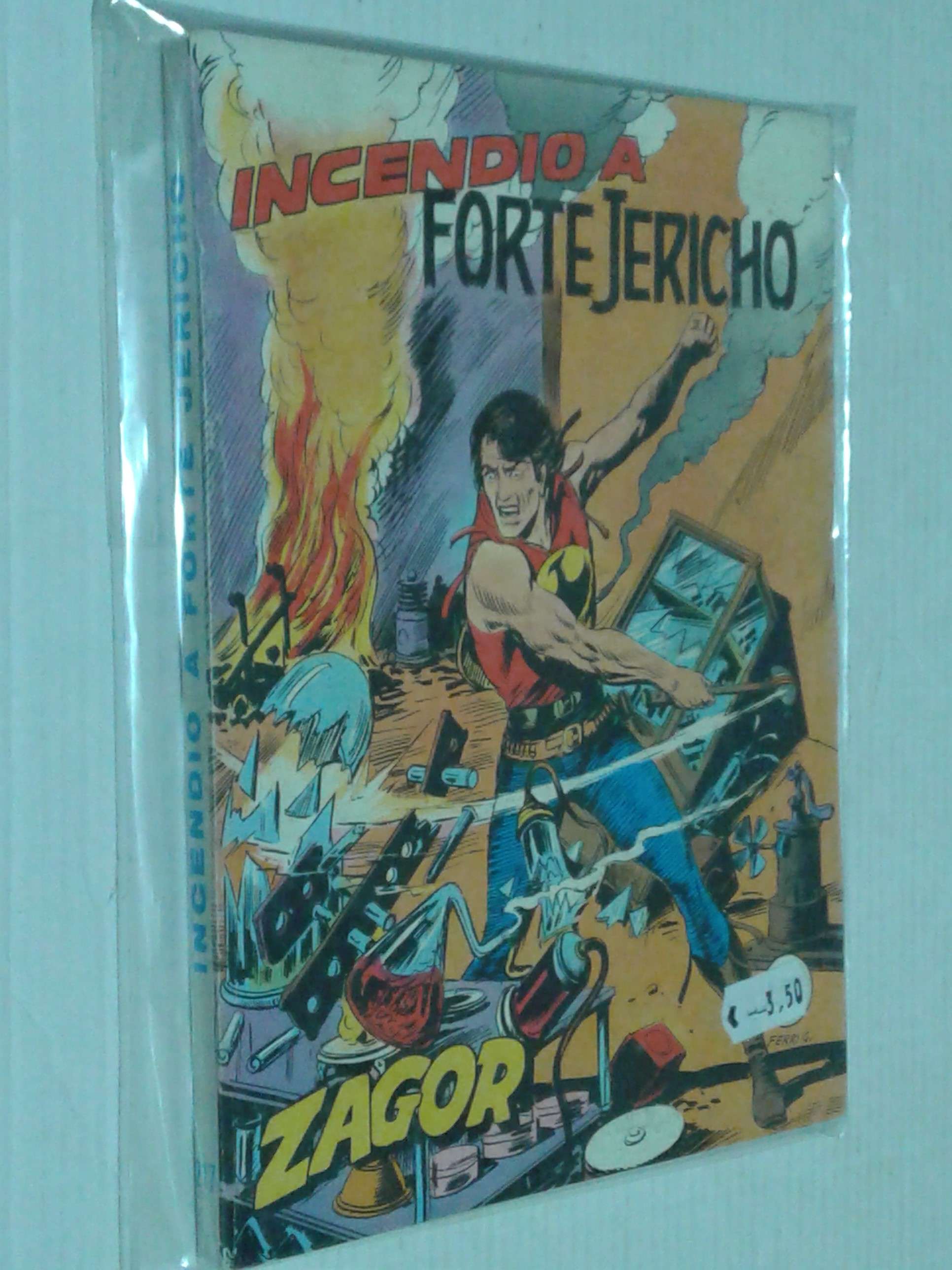 ZAGOR- ZENITH GIGANTE- ORIGINALE- N° 217 a- incendio a forte jericho ...